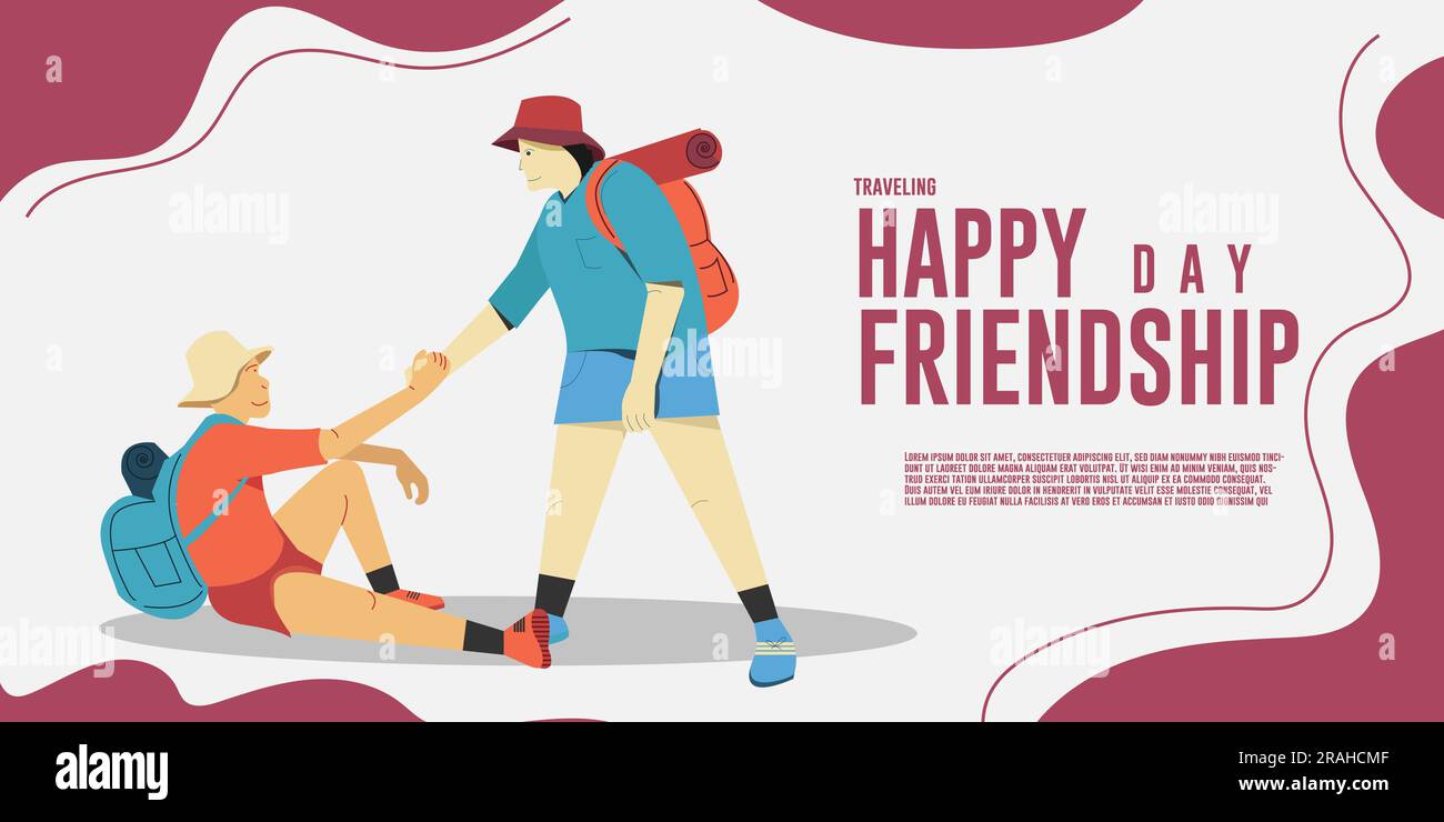 Happy Friendship Day Social Media travel Post Design Friendship Day ...
