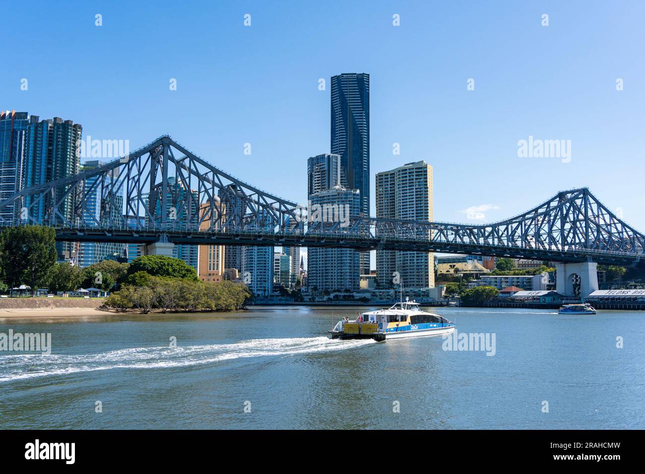 Story Bridge at Kangaroo Point Stock Photo - Alamy