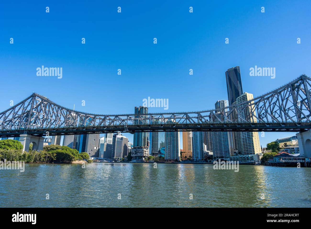 Story Bridge at Kangaroo Point Stock Photo - Alamy