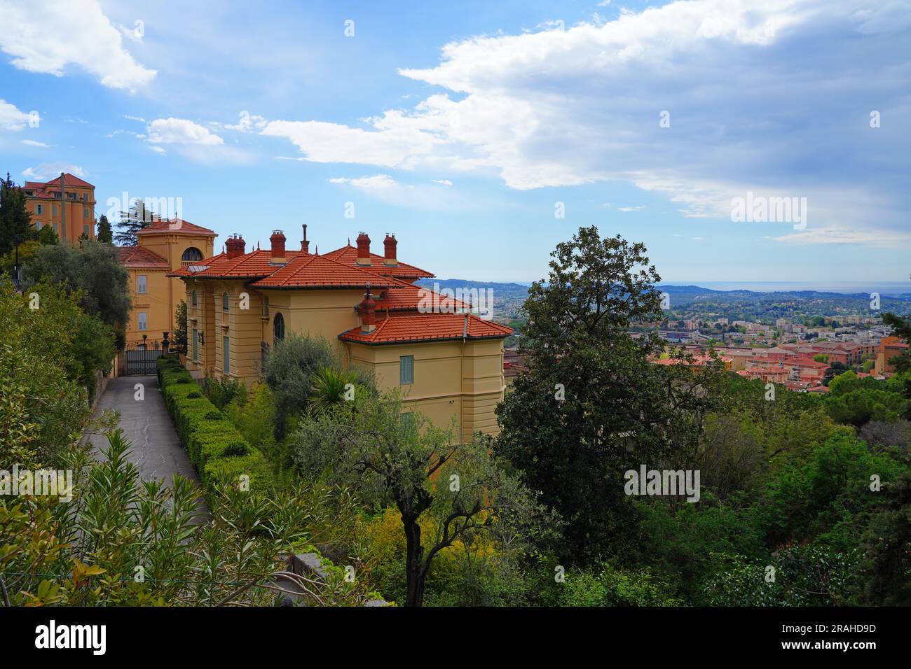 GRASSE, FRANCE -17 APR 2023- View of the town of Grasse, Provence Cote ...