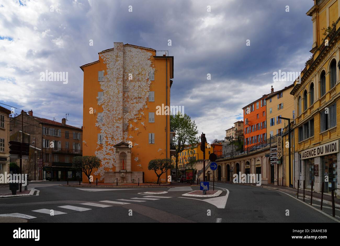 GRASSE, FRANCE -17 APR 2023- View of the town of Grasse, Provence Cote ...