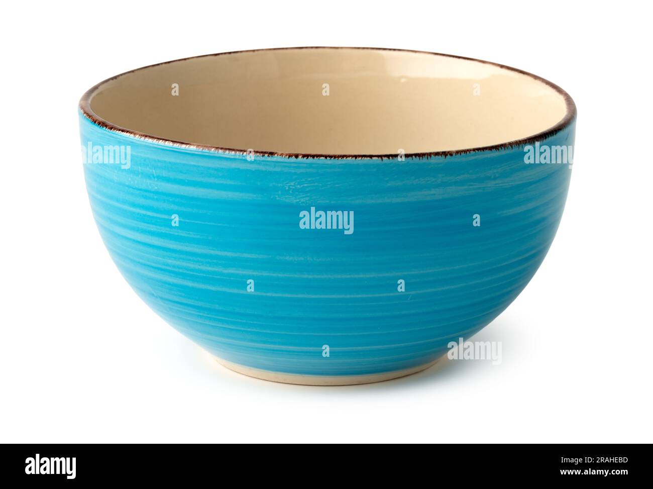Empty ceramic bowl isolated on white background Stock Photo - Alamy