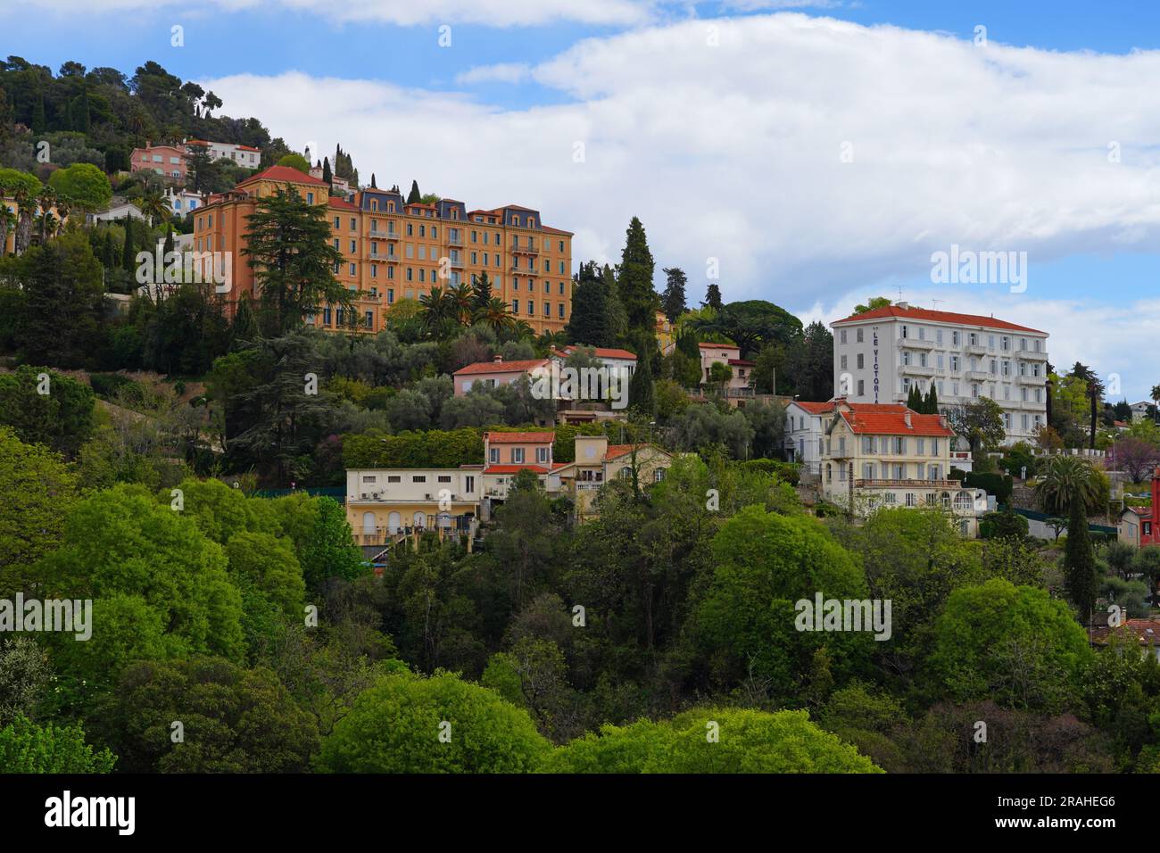 GRASSE, FRANCE -17 APR 2023- View of the town of Grasse, Provence Cote ...