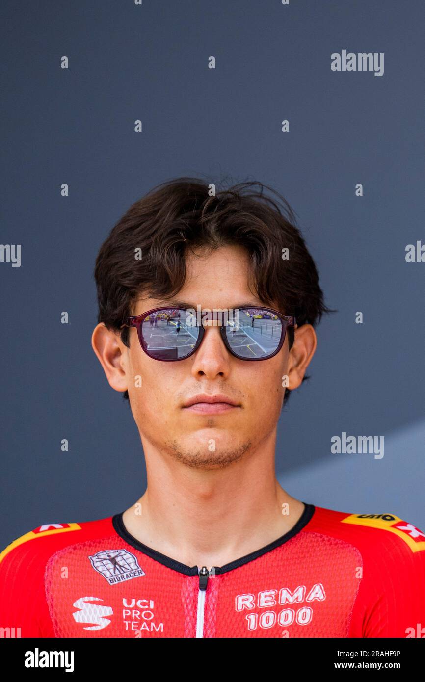 Amorebieta-Etxano, Spain 20230703.Torstein Traeen from Uno-X before the ...