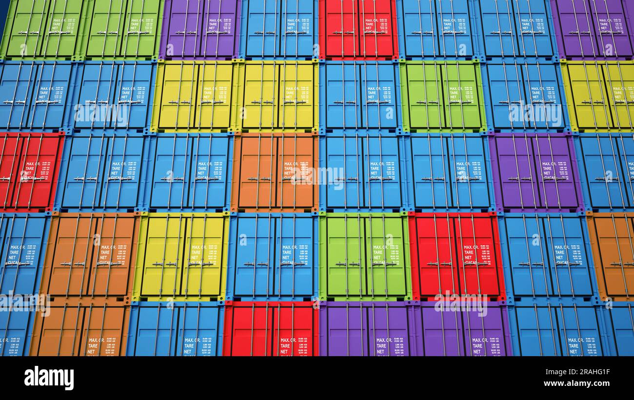 Containers color template hi-res stock photography and images - Alamy