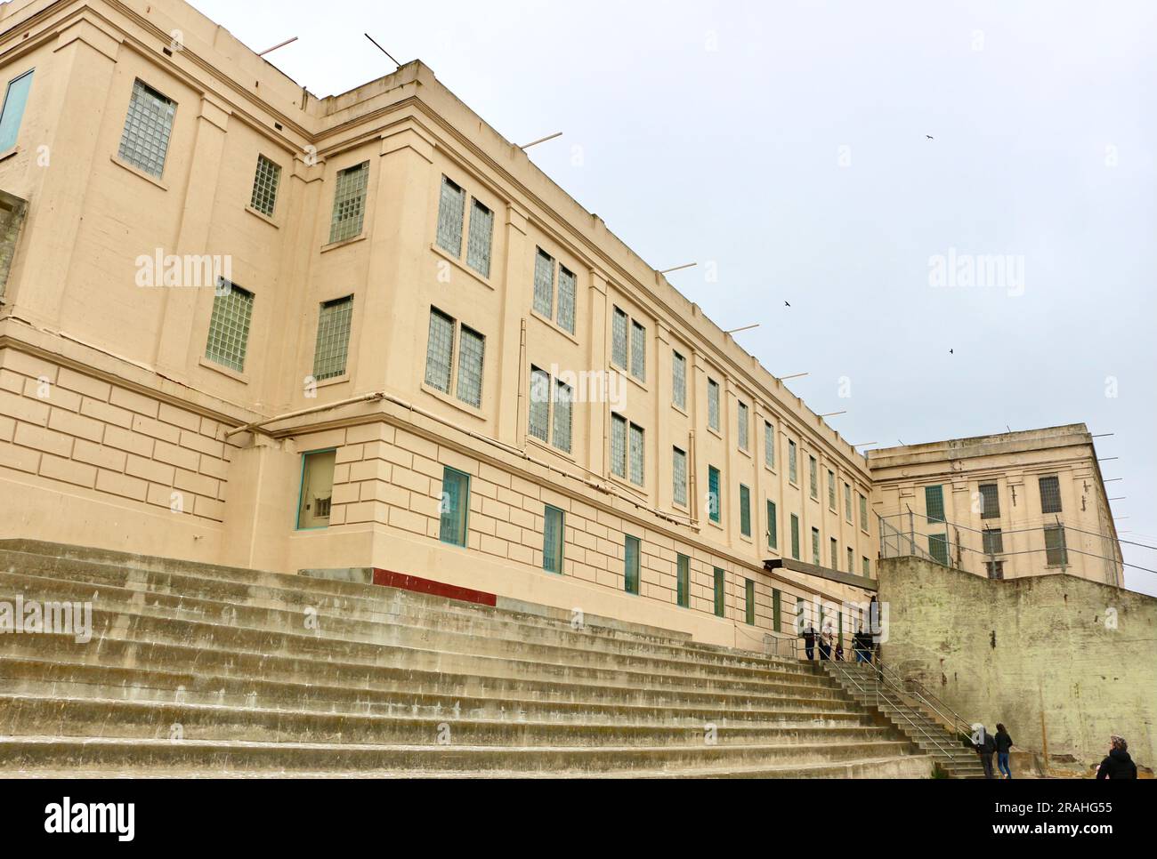 Recreation Yard next to the dining hall Alcatraz Federal Penitentiary ...