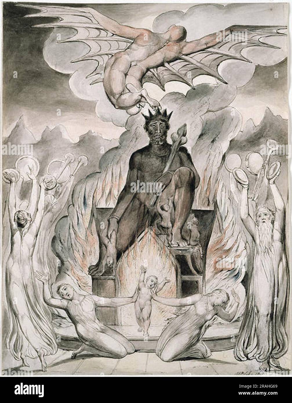 Illustration to Milton`s On the Morning of Christ`s Nativity 1809 by ...