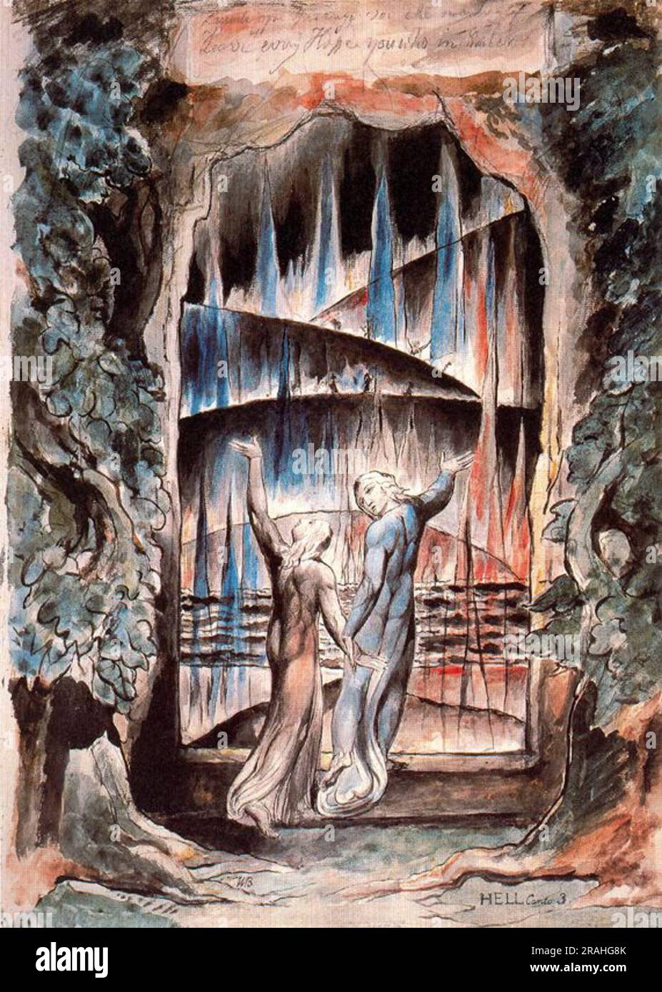 Dante and Virgil at the Gates of Hell Stock Photo - Alamy