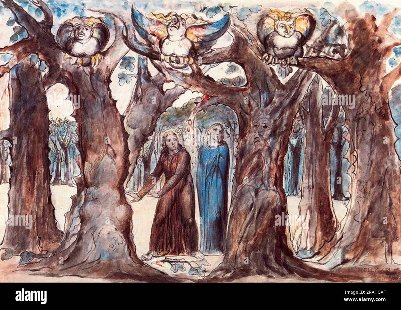 Illustration to Dante's Divine Comedy, Hell Stock Photo - Alamy