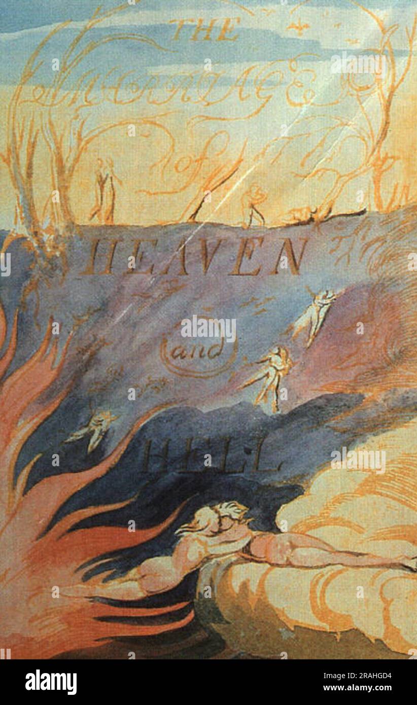 The marriage of Heaven & Hell 1793 by William Blake Stock Photo - Alamy
