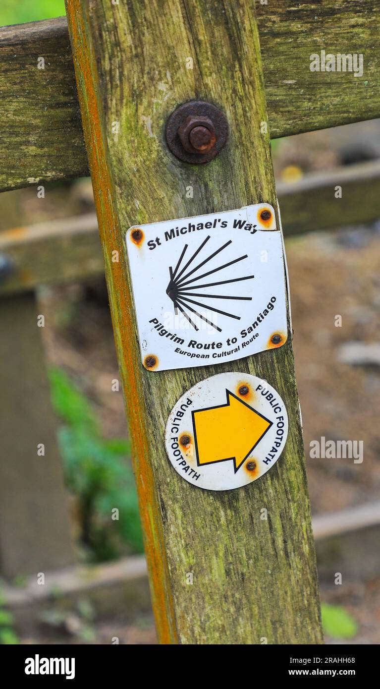 St michaels way pilgrim route hi-res stock photography and images - Alamy
