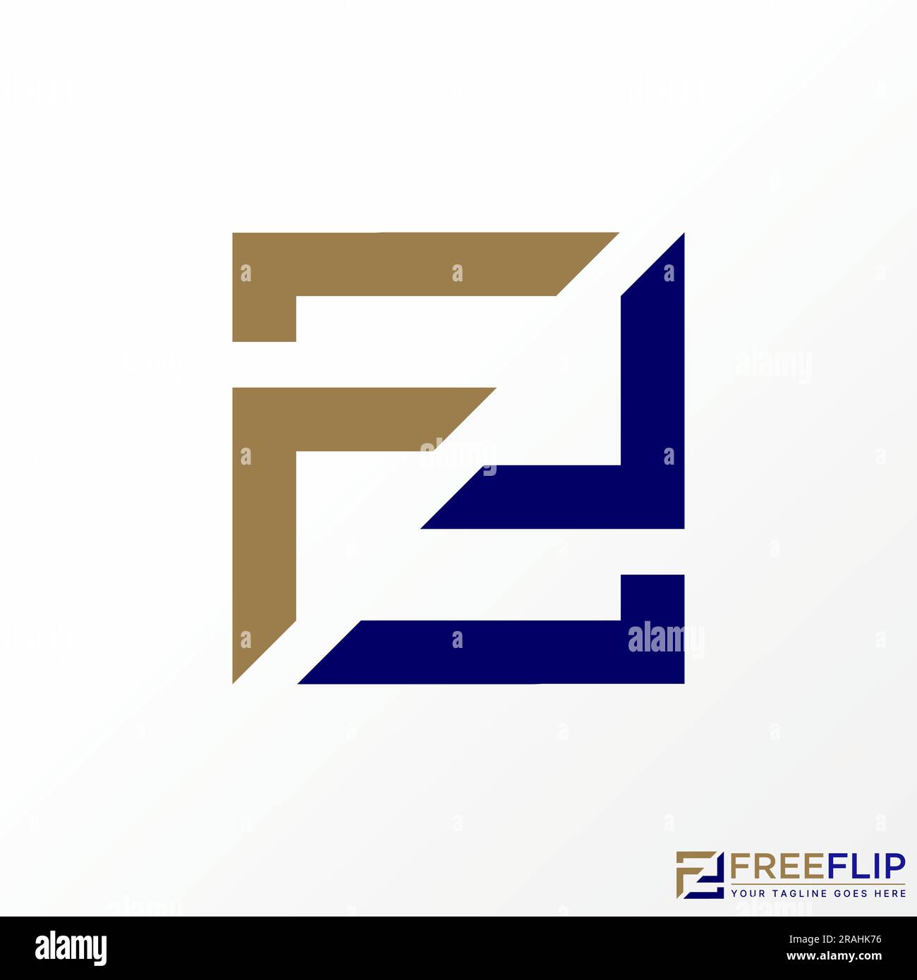 Logo design graphic concept creative abstract premium free vector stock letter FR or F font ...