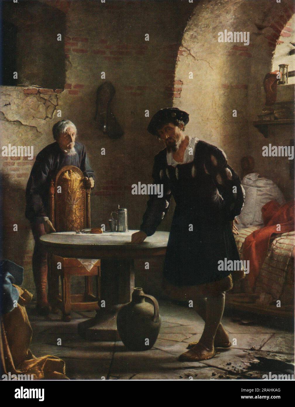 Christian II imprisoned in the tower at Sønderborg castle 1871 by Carl ...