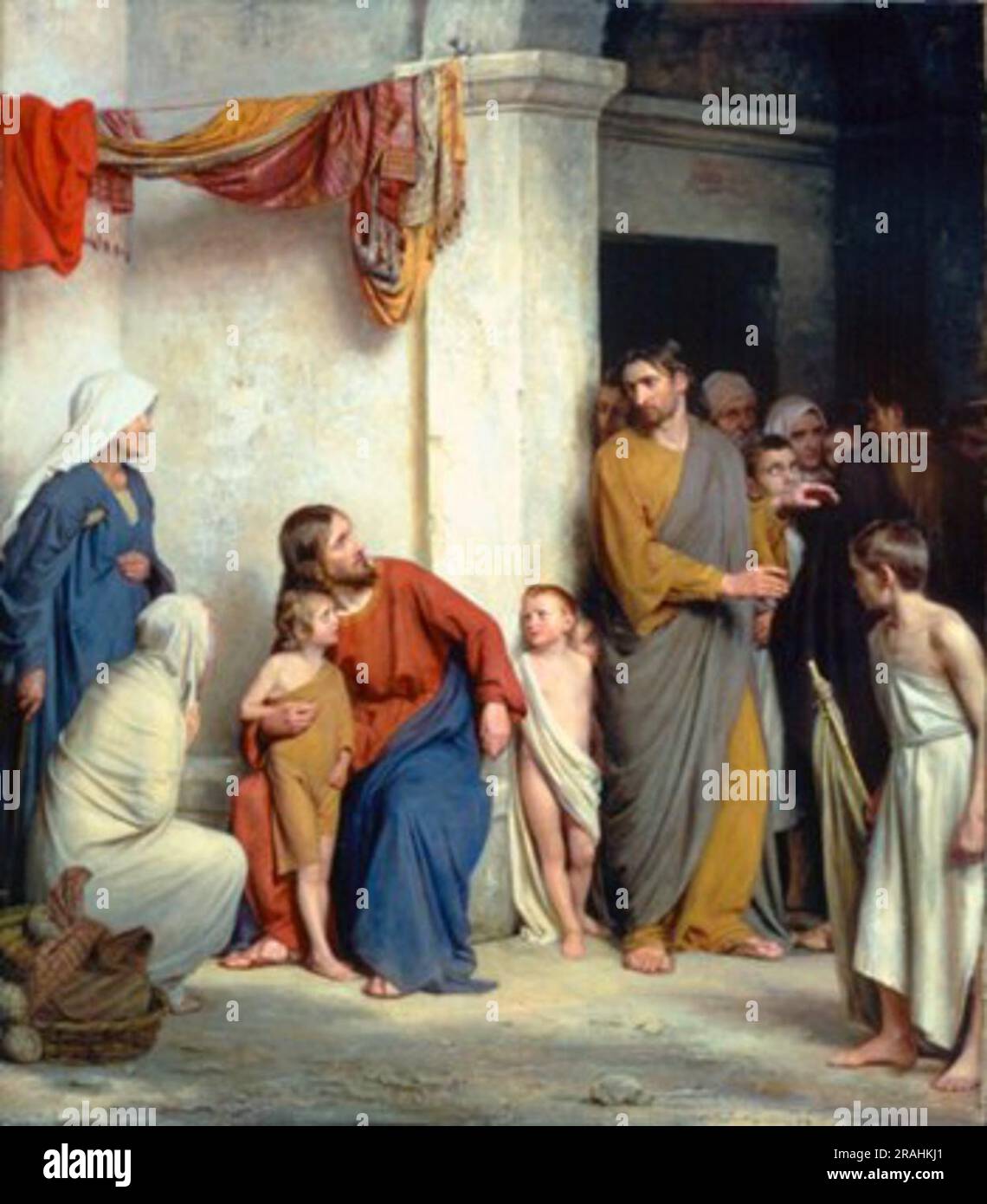 Christ with Children Stock Photo - Alamy