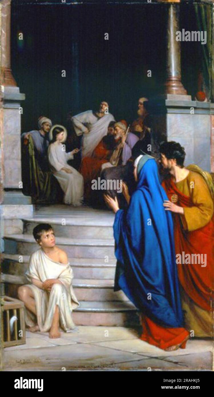 Christ teaching temple hi-res stock photography and images - Alamy