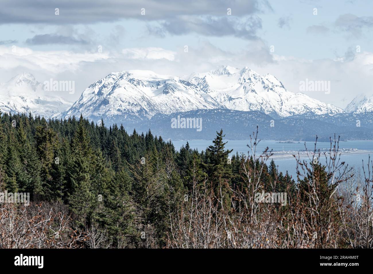 The mountains of Lake Clark National Park and Preserve from the Kenai ...