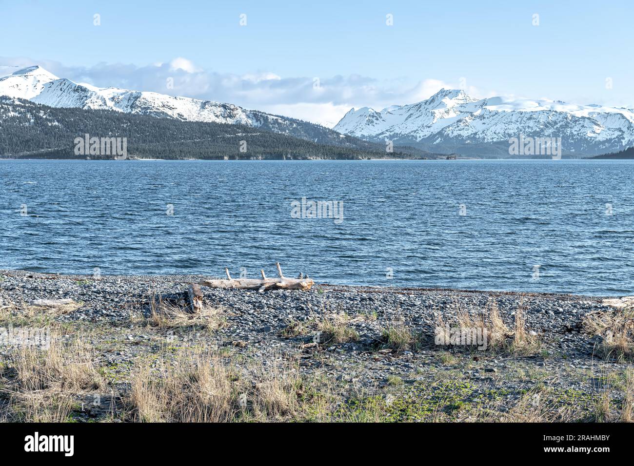 The mountains of Lake Clark National Park and Preserve from the Kenai ...
