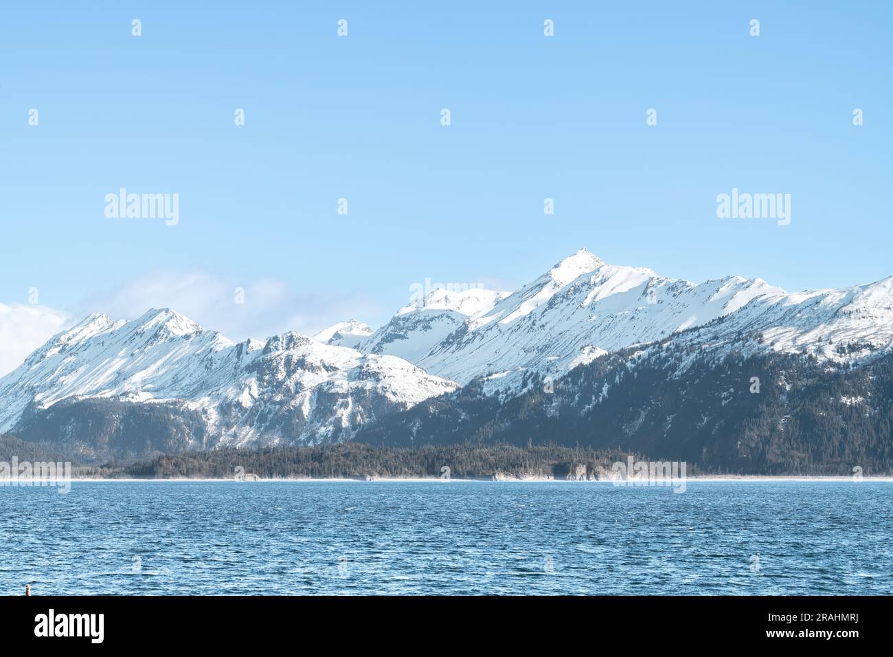 The mountains of Lake Clark National Park and Preserve from the Kenai ...