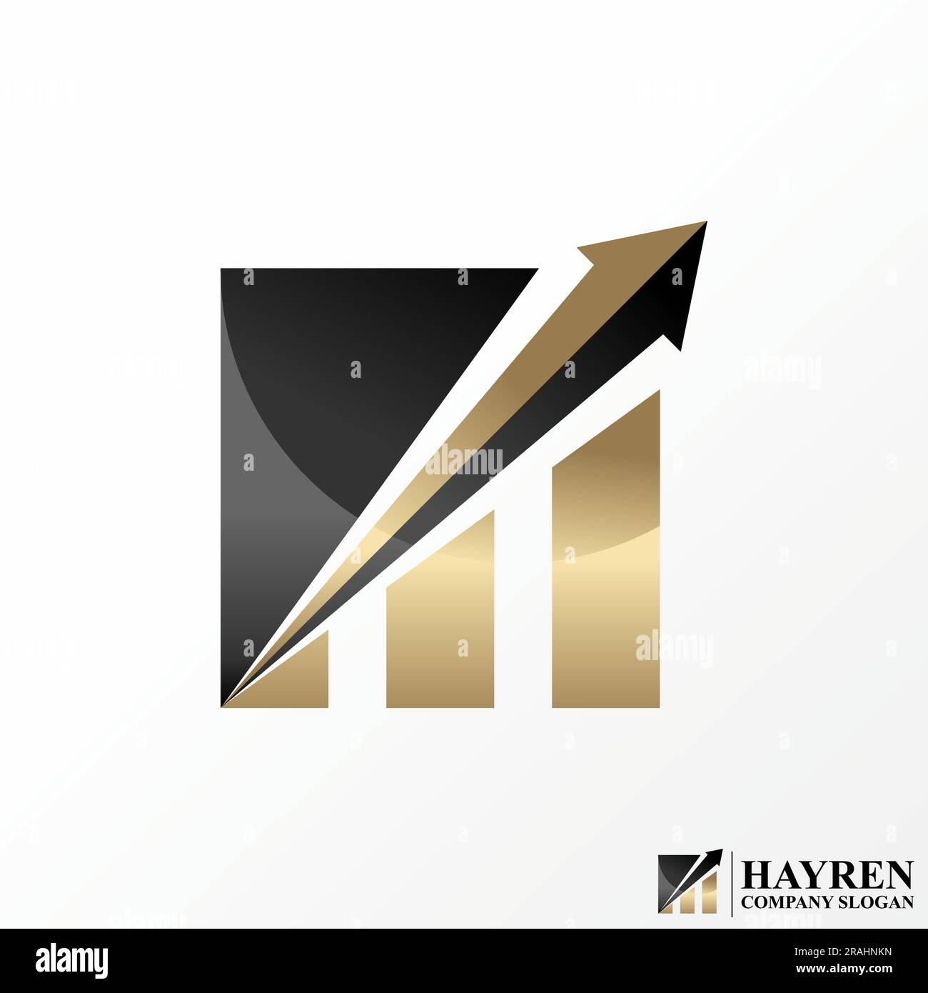 Bar graph logo Stock Vector Images - Alamy