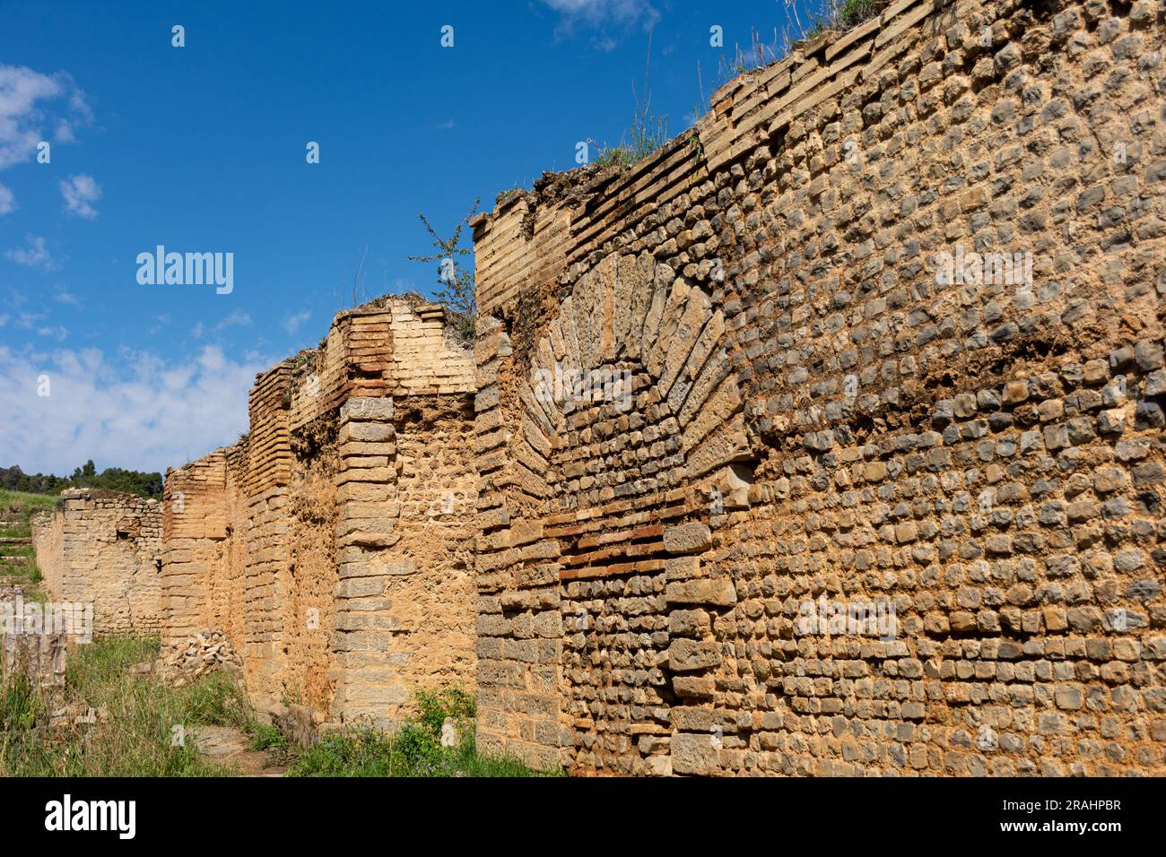 Roman ruins in the ancient town of Cuicul in Djemila, Setif, Algeria ...
