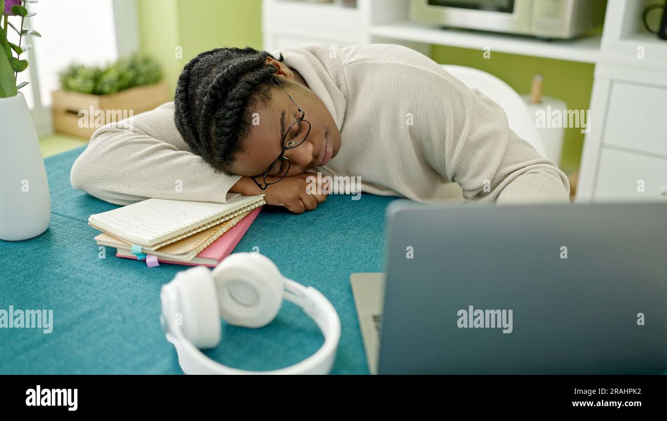 African american woman sleeping on hi-res stock photography and images ...