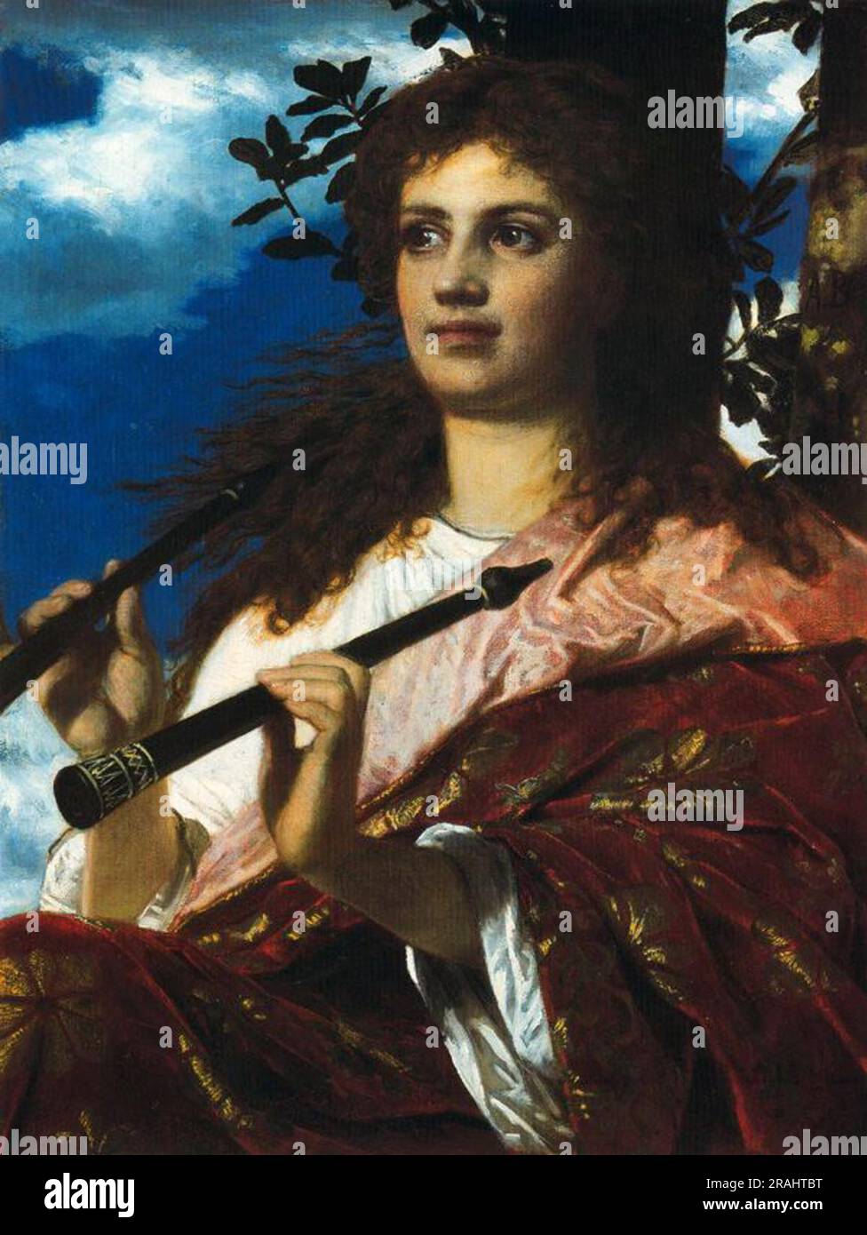 The Muse of Anacreon 1873 by Arnold Böcklin Stock Photo - Alamy