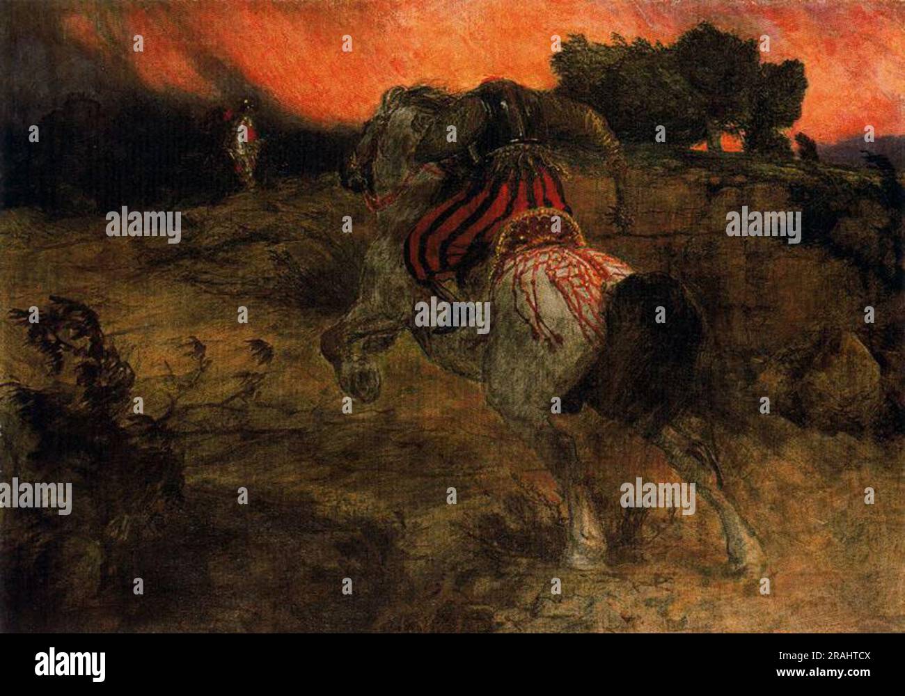 Astolf rides away with his head lost 1873 by Arnold Böcklin Stock Photo ...