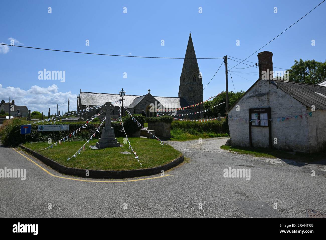 Bunting at the church door hi-res stock photography and images - Alamy