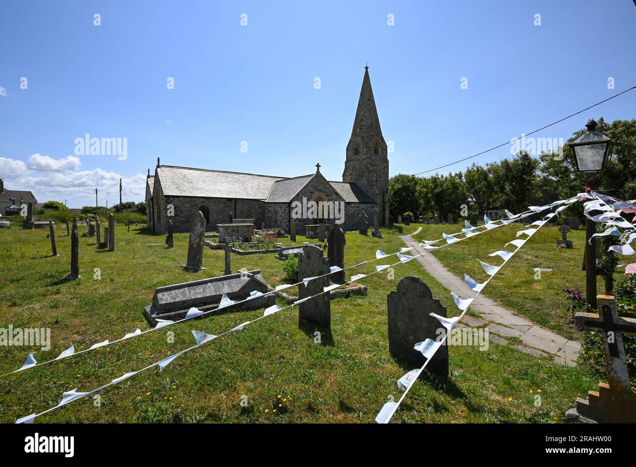 Bunting at the church door hi-res stock photography and images - Alamy