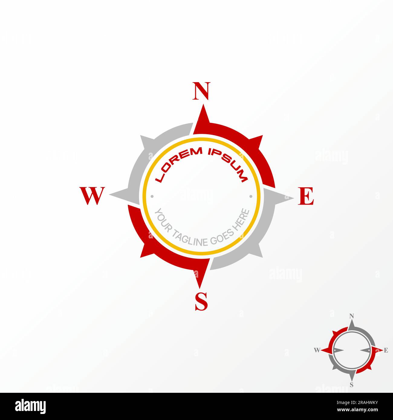 Logo design graphic concept creative abstract premium free vector stock unique top compass with ...