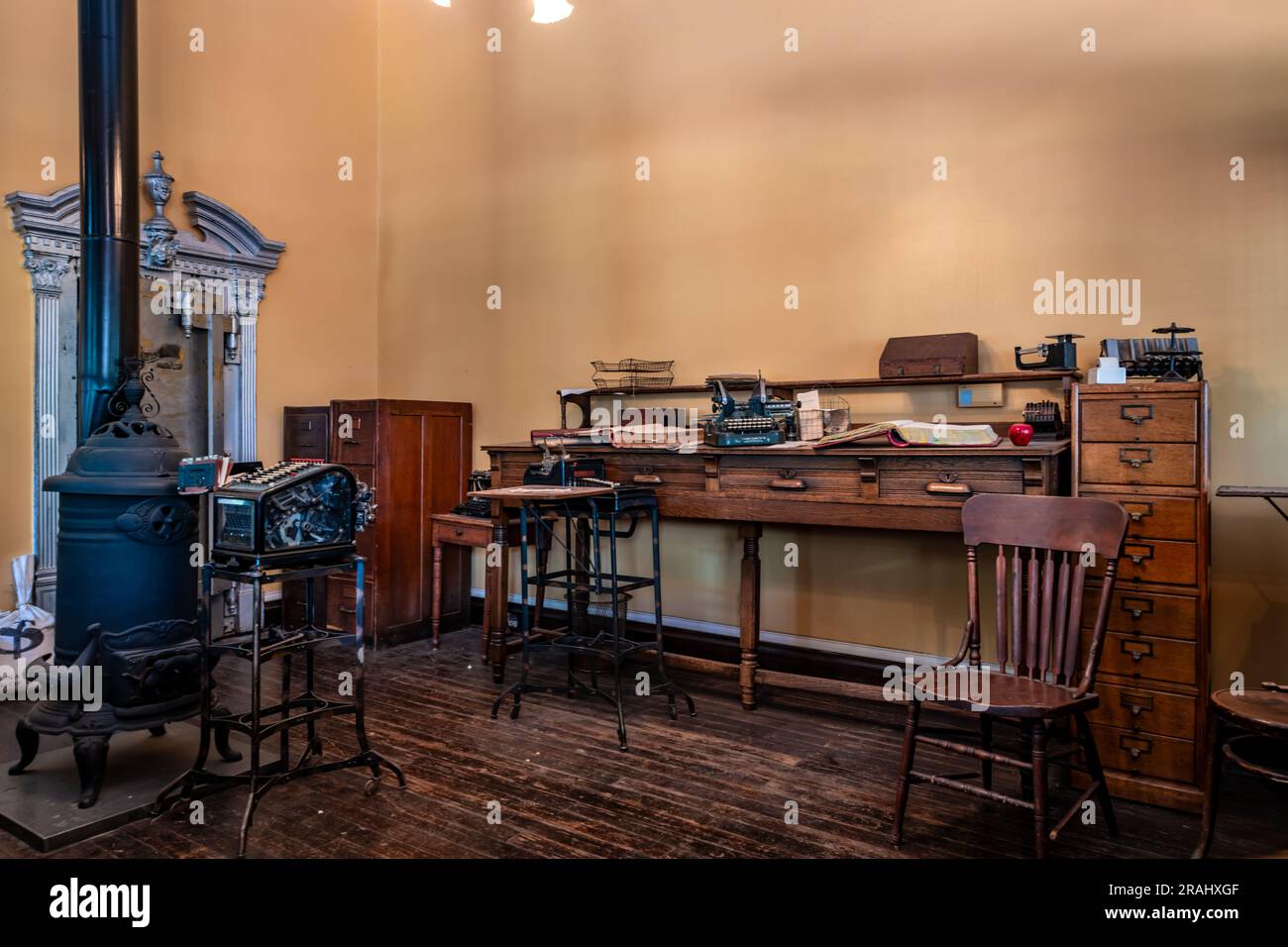 Dallas, TX, USA. 2 June 2023. Old City Park living history with 19th ...