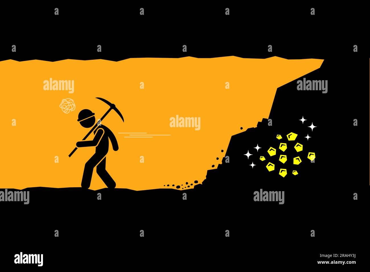 Miner give up and fed up after almost digging and reaching to the gold ...