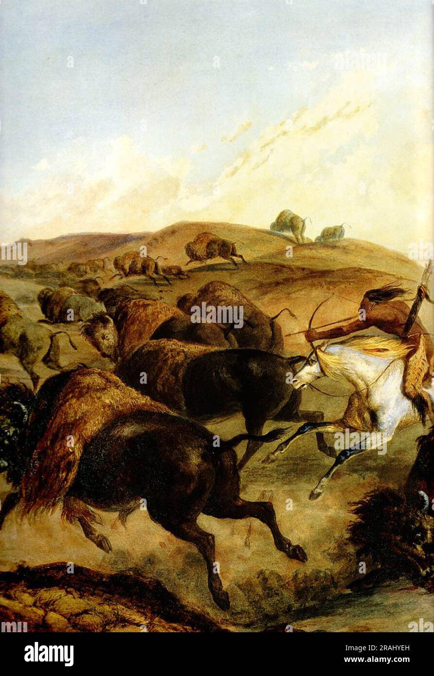 Indians hunting painting hi-res stock photography and images - Alamy