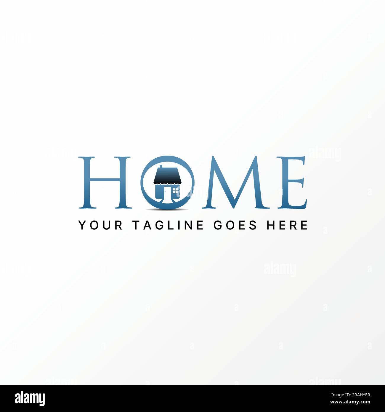 Logo design graphic concept creative abstract premium free vector stock letter word HOME font ...