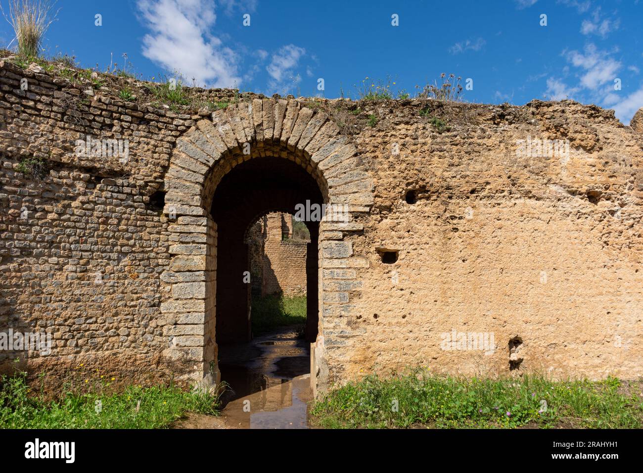 Roman arches in the ancient town of Cuicul in Djemila, Setif, Algeria ...