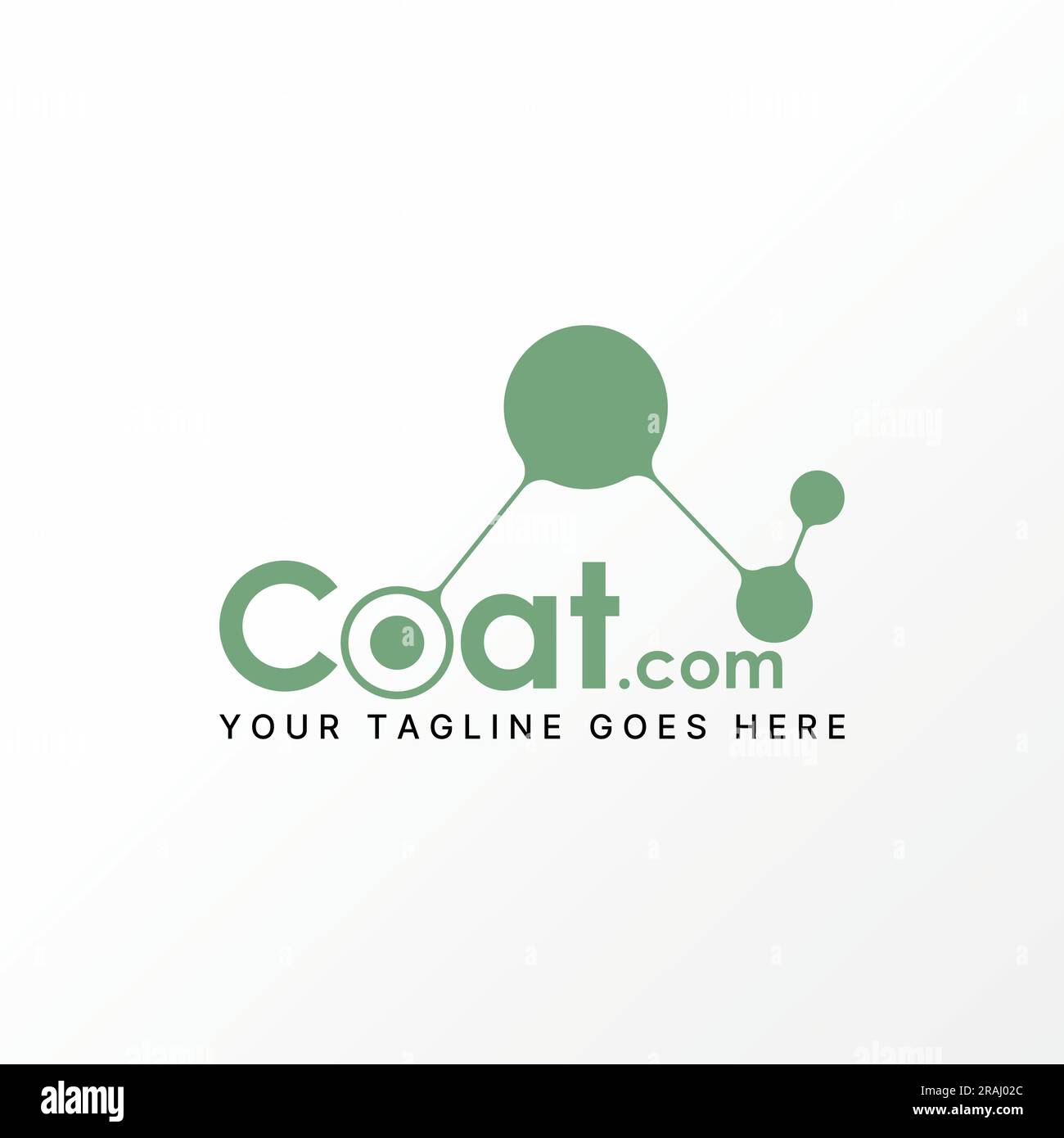 Logo design graphic concept creative abstract premium free vector stock word letter COAT font ...