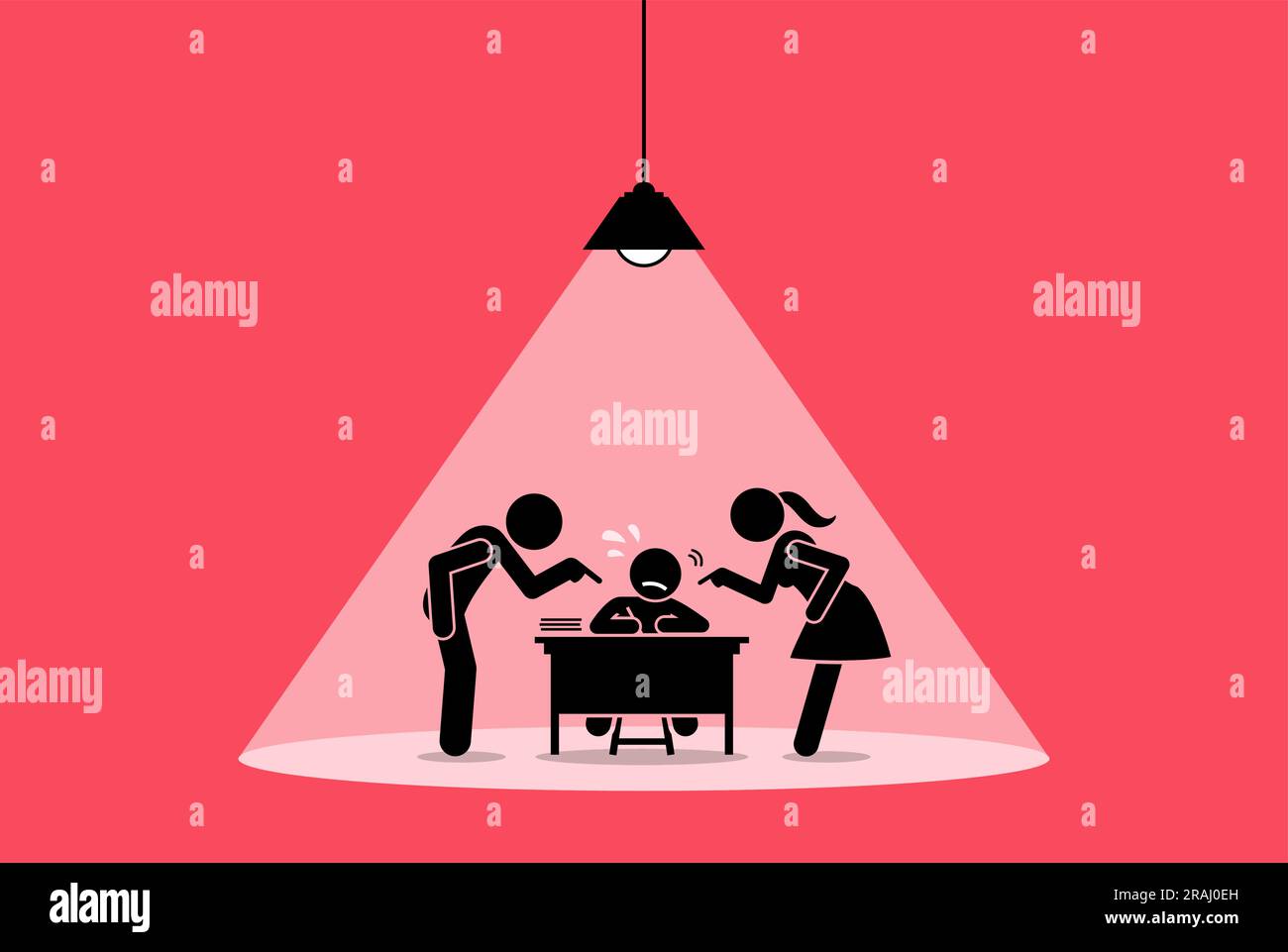 Academic pressure Stock Vector Images - Alamy