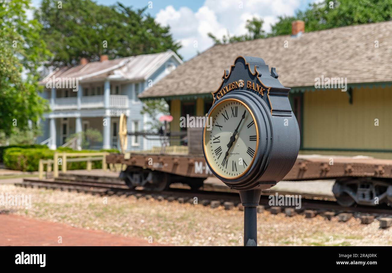 Dallas, TX, USA. 2 June 2023. Old City Park living history with 19th ...