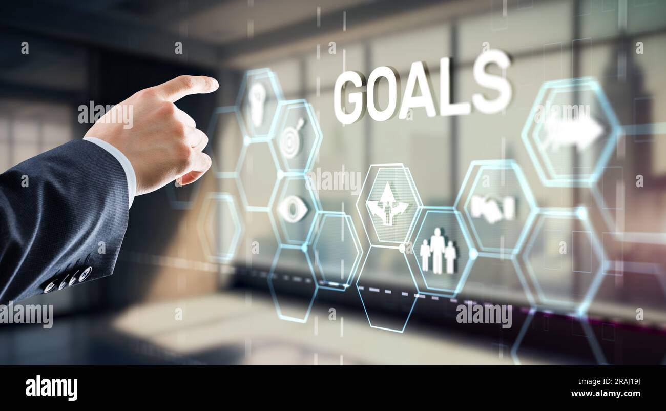 Teamwork Goals Strategy Business Support Concept Stock Photo - Alamy