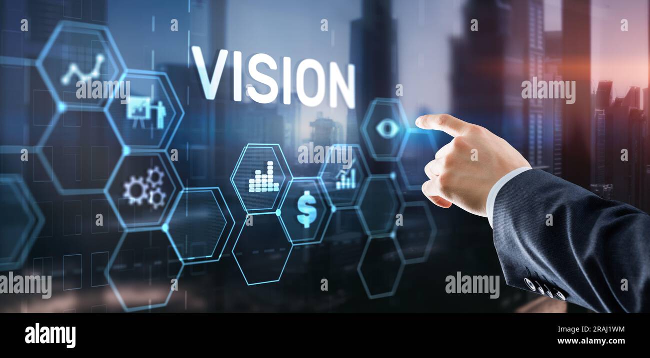 Vision Direction Future Business Inspiration Motivation Concept Stock ...