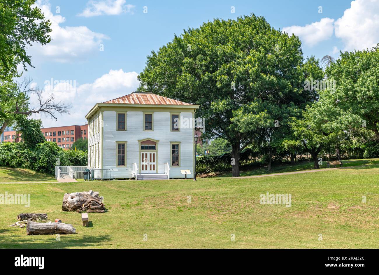 Dallas, TX, USA. 2 June 2023. Old City Park living history with 19th ...