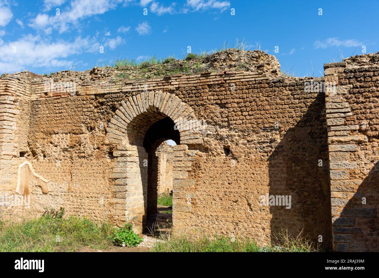 Roman arches in the ancient town of Cuicul in Djemila, Setif, Algeria ...