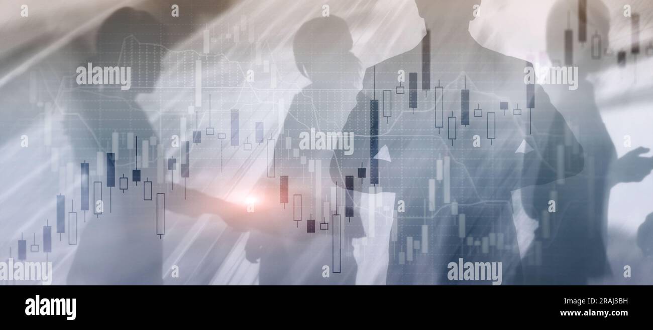 Stock market chart. Abstract background for presentation Stock Photo ...