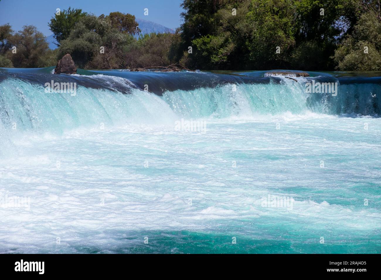 Manavgat waterfall Manavgat River is near the city of Side Stock Photo ...