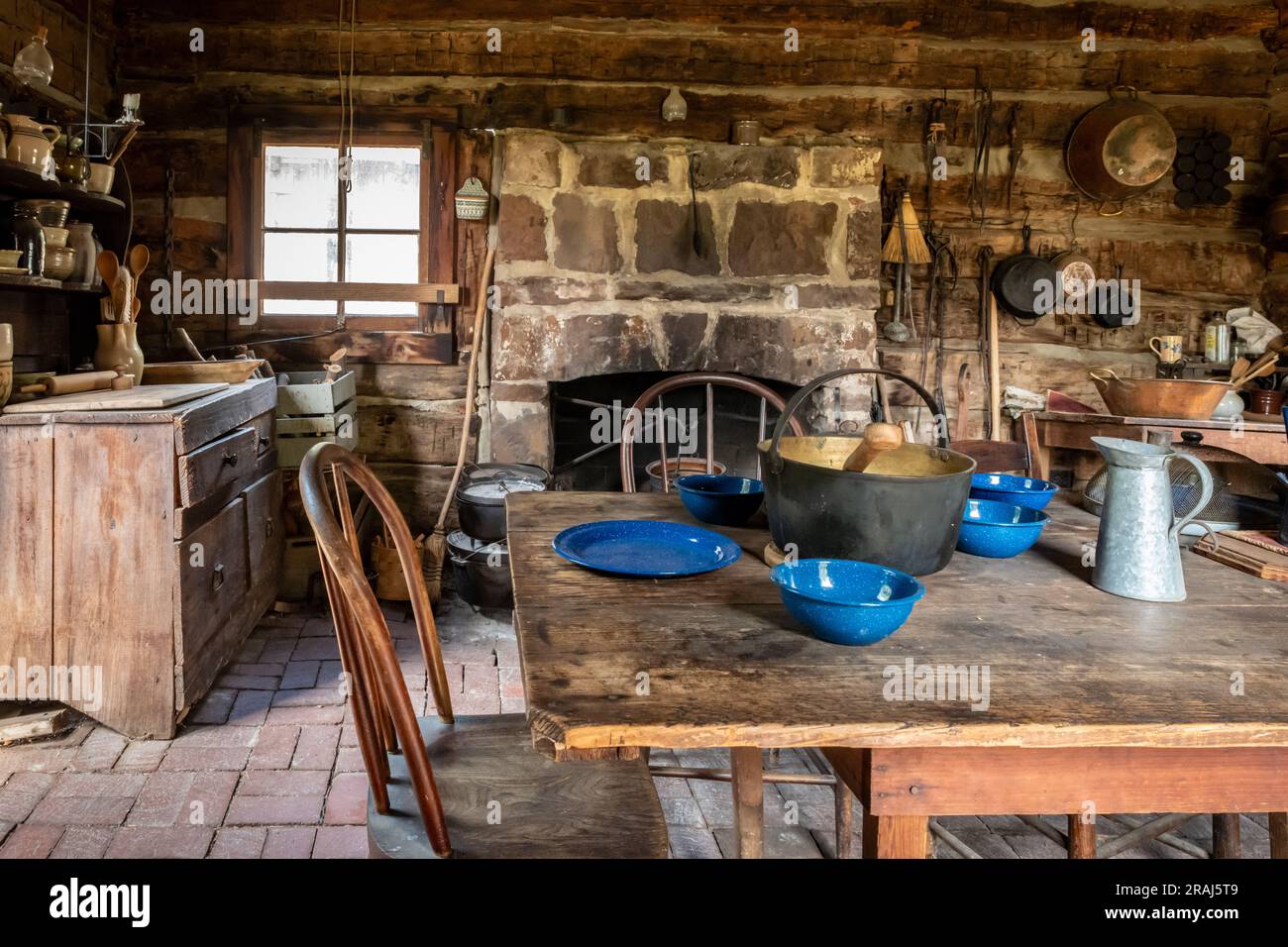 Dallas, TX, USA. 2 June 2023. Old City Park living history with 19th ...