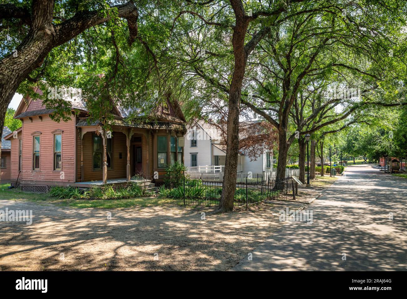 Dallas, TX, USA. 2 June 2023. Old City Park living history with 19th ...
