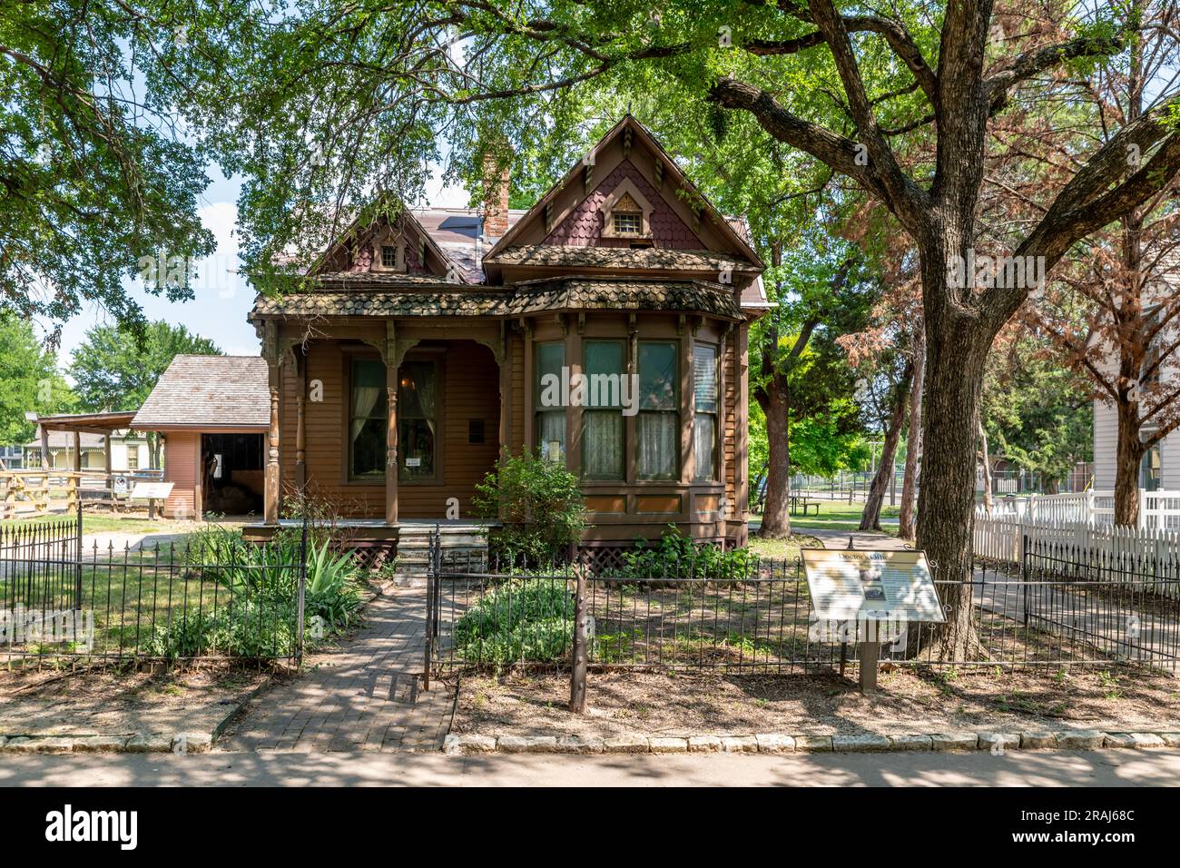 Dallas, TX, USA. 2 June 2023. Old City Park living history with 19th ...