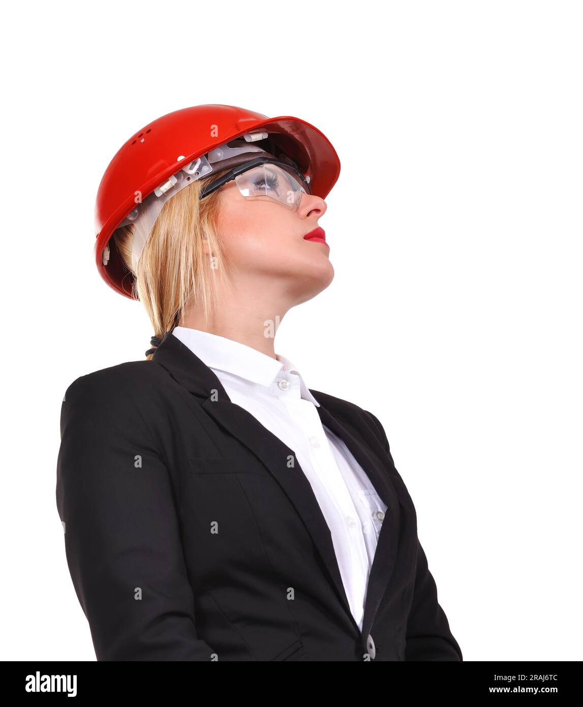 Engineer woman architect in white hi-res stock photography and images ...