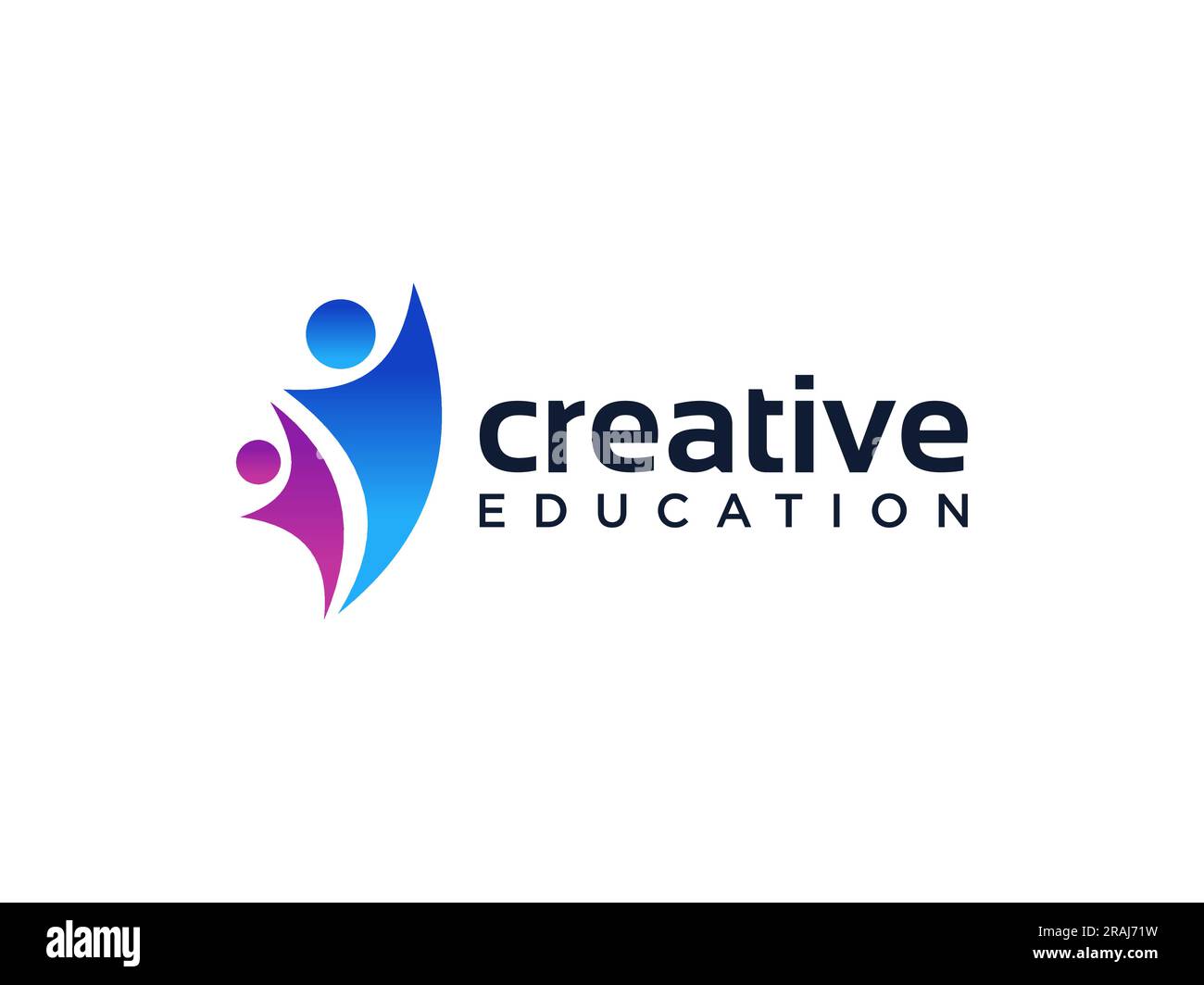 Abstract people colorful logo icon design minimal style illustration ...