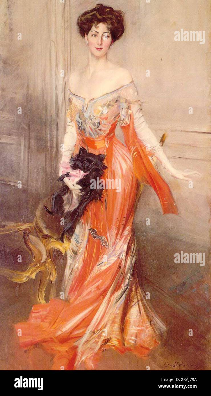Portrait of Elizabeth Wharton Drexel 1905 by Giovanni Boldini Stock ...
